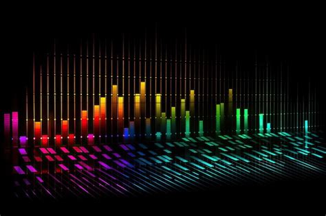 Premium Ai Image Colorful Graphic Equalizer Display Generative Ai
