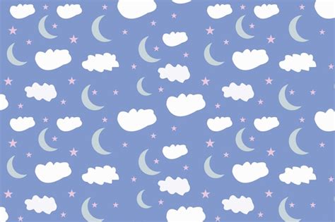 Premium Vector Cloud Seamless Pattern