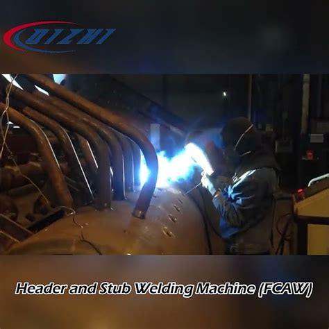 Header And Stub Welding Fcaw Youtube