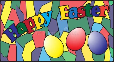 Easter Stained Glass Window Stock Illustration Illustration Of Window