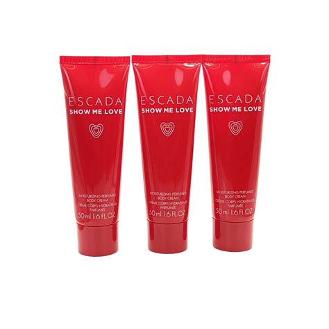 Escada Show Me Love Escada Moisturising Perfumed Body Cream 3 X 50ml