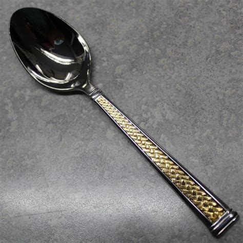 Waterford Kells Gold Stainless 18 10 Stainless Flatware 1 Teaspoon Ebay
