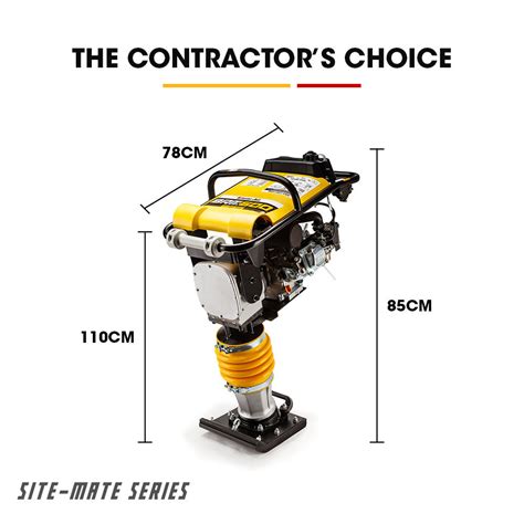 80kg Tamper Rammer Compactor Wacker Petrol 7hp Packer Jack Plate B