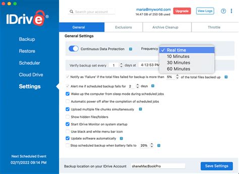 Continuous Data Backup On Windows And Mac IDrive