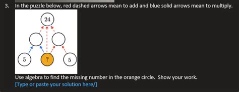 solved in the puzzle below red dashed arrows mean to add