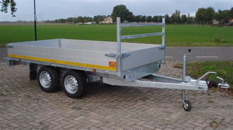 Geremde Dubbelasser Stam Aanhangwagens