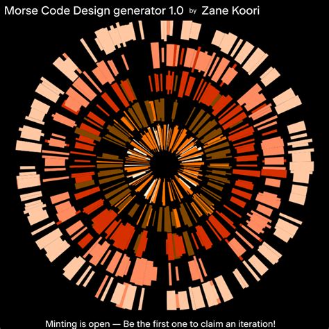 Morse Code Design Generator 10 — Fxhash