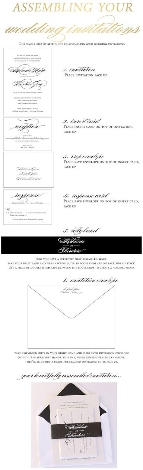 Assembling Your Wedding Invitations A Step By Step Guide