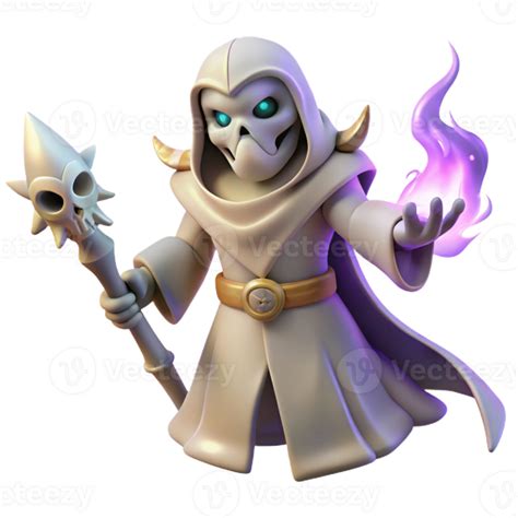 Beautiful Creative 3d Render Skeleton Wizard Fantasy Illustration Detailed 56668705 Png