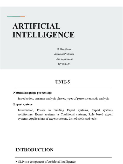 Unit 5 Pdf Parsing Semantics