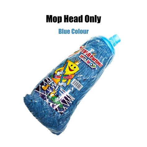 Mr Mop Cotton Fabric Colour Mop Head Only Super Absorbent Warna Mop