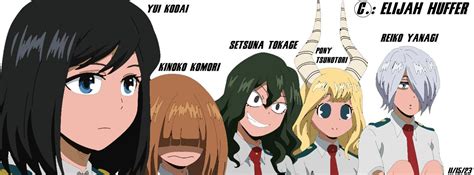Class 1 B Girls My Hero Academia By Elijahsartprojects On Deviantart
