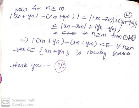 4 20 Pts Let Xn Be A Cauchy Sequence Show That A 5 Pts Xn Is