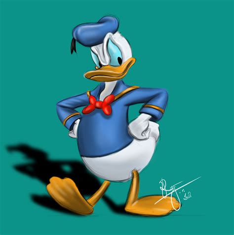 Artstation Donald Duck Digital Art
