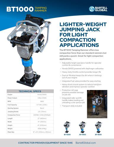 All Bartell Global Catalogs And Technical Brochures