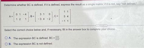 solved determine whether bc is defined if it is defined