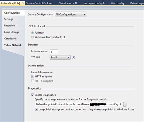 Windows Azure Diagnostics Black Marble