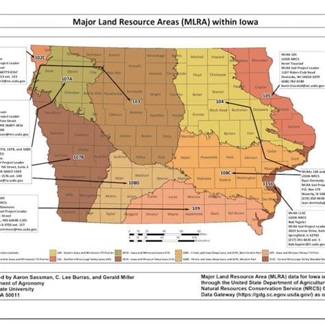 Iowa Major Land Resource Areas Download Scientific Diagram
