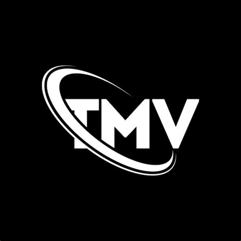 Premium Vector Tmv Logo Tmv Letter Tmv Letter Logo Design Initials Tmv Logo Linked With Circle