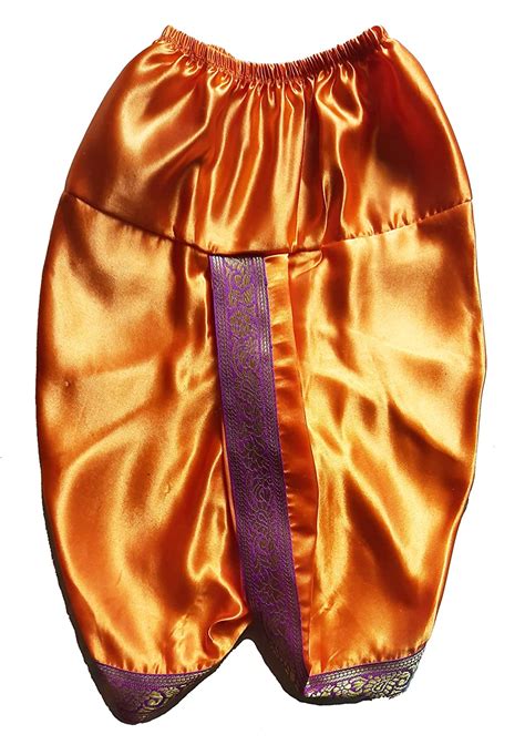 Pakhi Little Krishna Classical Theme Set Orange And Purple Fantasy Creations