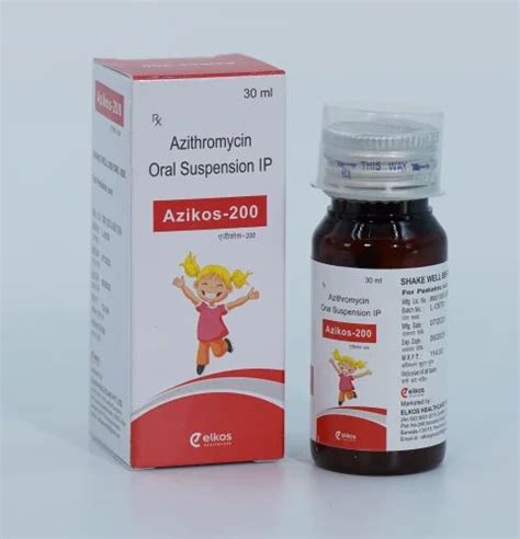 Azithromycin Suspension Strength 200mg 5ml Pack Size 30 Ml At ₹ 114