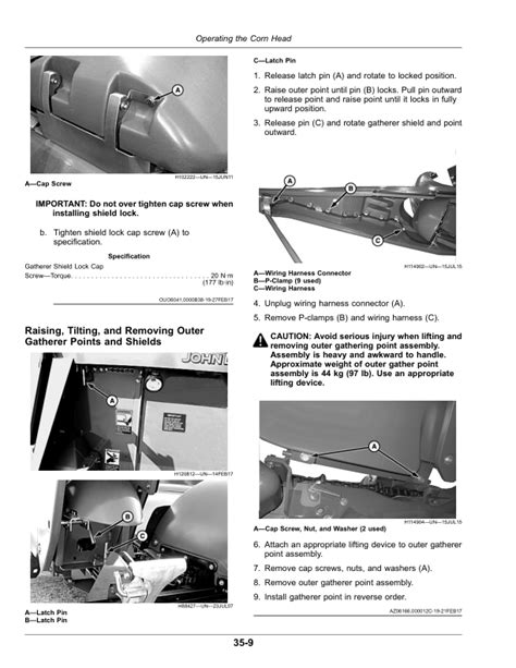 John Deere 712fc Folding Corn Head Operators Manual Omhxe147783