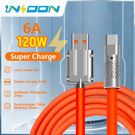 Jual INSOON Liquid Silicone Kabel Data W A Fast Charging Cable Data Micro USB Type C
