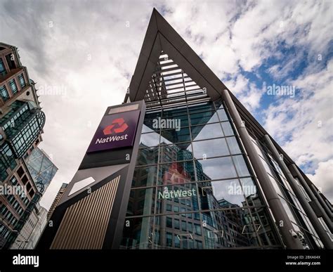 London Natwest Exterior Signage Of The Headquarters Office On