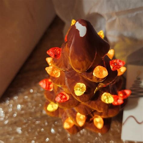 Fall Ceramic Lighted Tree Etsy