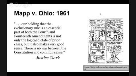 The Supreme Court Precedent Cases Mapp V Ohio 1961 Youtube