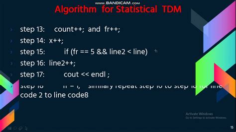 Tdm Synchronous And Statistical Animation Youtube