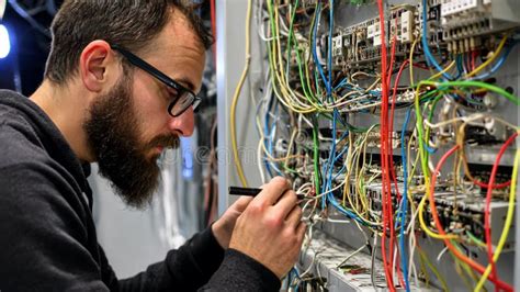 Electrician Working On Complex Wiring Stock Footage Video Of Wiring