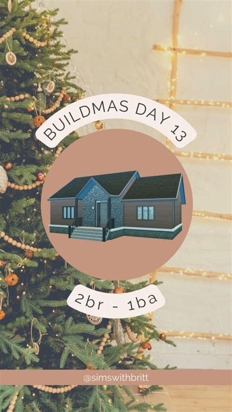 Day 13 Of Buildmas Sims 4 Speed Build No Cc Tiny House