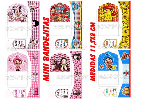 Pack Digital De Mini Bandejitas Graficart