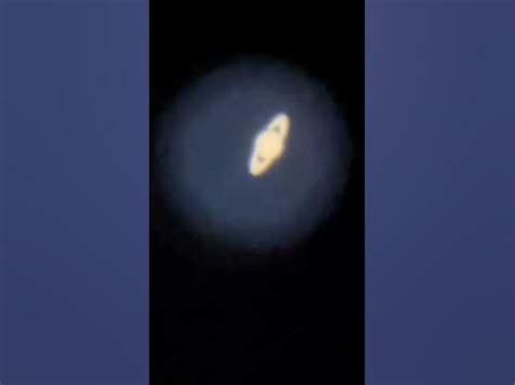 Saturn With Naked Eye And With Telescope Youtube