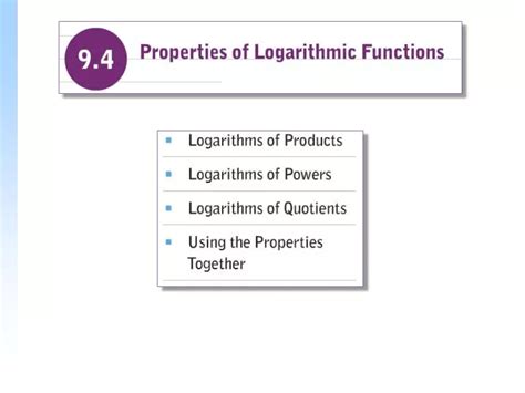 PPT Logarithms Of Products PowerPoint Presentation Free Download ID 4846539