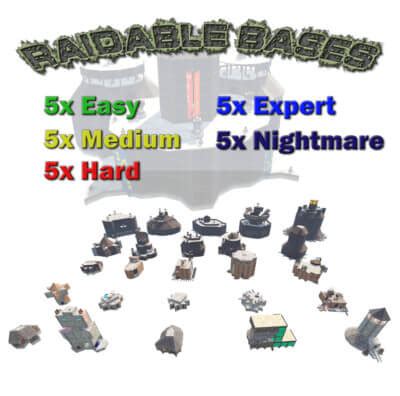 X Raidable Bases Pack Rust X Raidable Bases Pack Rust