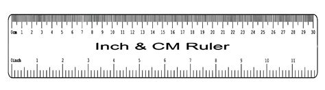 Ruler Sizes In Inches