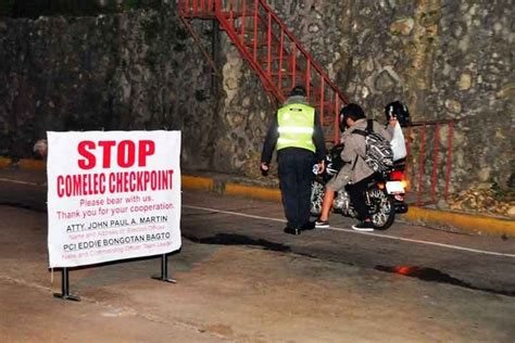 comelec checkpoints limited to visual search