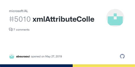 xmlattributecollection · issue 5010 · microsoft al · github