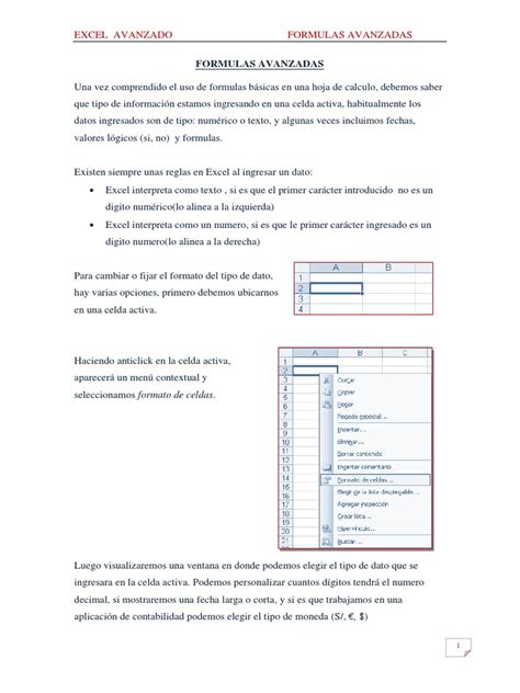 Formulas Avanzadas Pdf Microsoft Excel Macro Informática