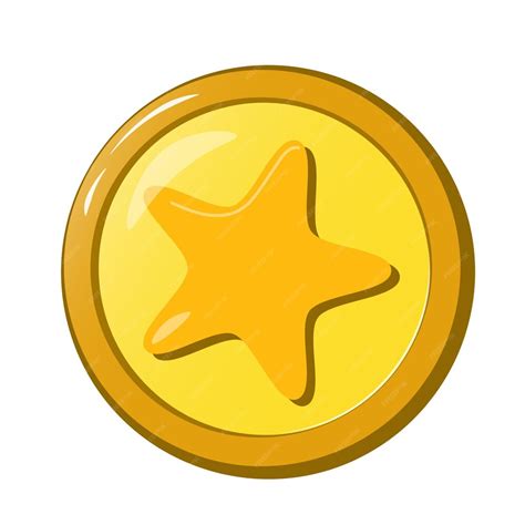 Premium Vector | Coin for the game isolated on white background