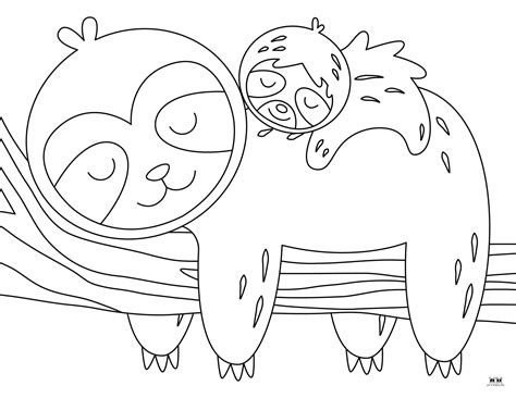 Sloth Coloring Pages 25 Free Printables Printabulk