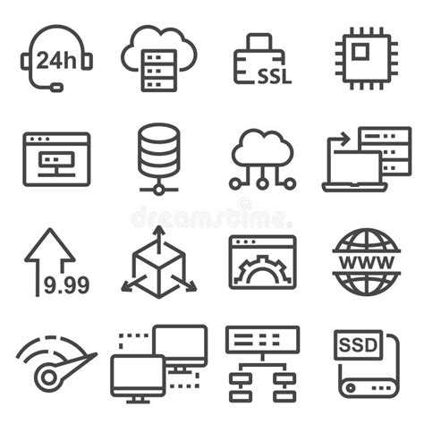 Database Infrastructure Icon Stock Illustrations 18970 Database