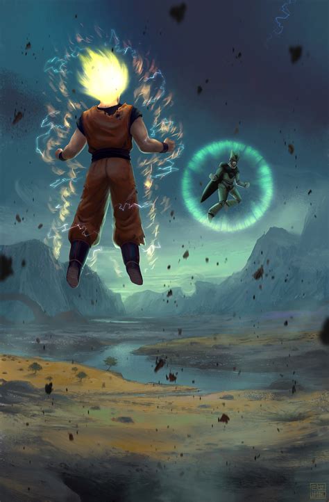 Dragon Ball Goku Vs Cell Process Video By Hideyoshi On Deviantart