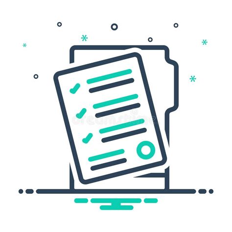Mix Icon For Assessment Evaluation And Sheet Stock Vector