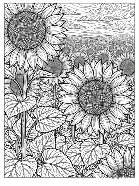 Sunflower Coloring Pages 119 Free Printables