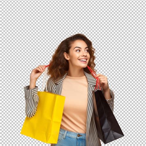 Premium Psd Shoping Girl And Big Sale