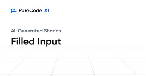 Build Great Shadcn Filled Input Components Faster Using Ai Tools
