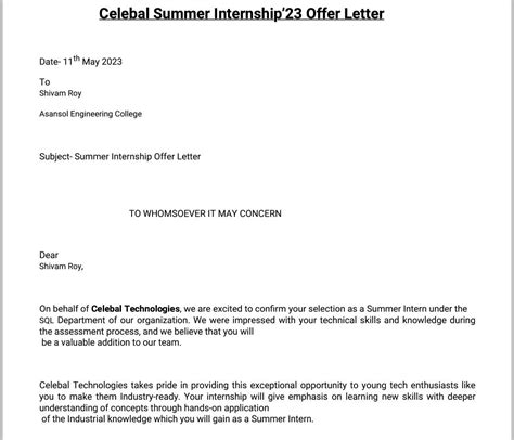 shivam roy on linkedin celebaltechnology summerinternship